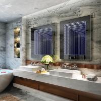 China Hotel 3D Infinity Tunnel Mirror Silver Lenses Fashionable With Touch Sensor for sale