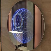 China Hotel 3D Infinity Tunnel Mirror Silver Lenses Fashionable With Touch Sensor for sale