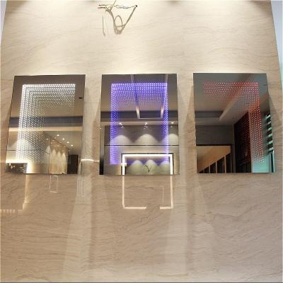 China Smart 3D LED Infinity Mirror Rectangle Infinity Illuminated Mirror Fashionable for sale