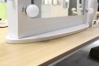 China Metal Frame Makeup Mirror With Lights Music Speaker Single Sided Square Light Up Mirror for sale