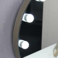 China Touch Sensor Makeup Mirror With Lights Round Cosmetic Mirror With Color Temperature Adjustment for sale