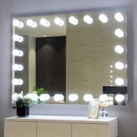 China G60 24pcs Bulbs Light Up Makeup Mirror High Definition For Wall Mounting for sale