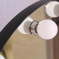 China Desktop Makeup Mirror With Lights Custom Hollywood Style Round Led Bathroom Mirror for sale