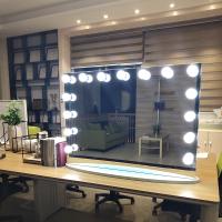 China Adjustable Makeup Vanity Mirror With Lights 24 Bulbs Aluminum Frame for sale