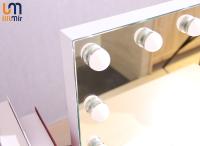 China Adjustable Makeup Vanity Mirror With Lights 24 Bulbs Aluminum Frame for sale