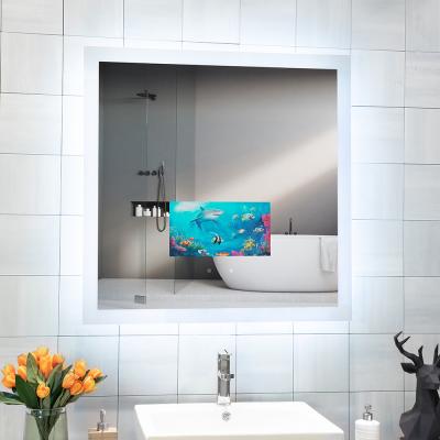 China 32Inch Full Length Led Bathroom Mirror With TV Convenient Customizable for sale