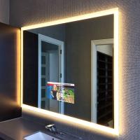 China 32Inch Full Length Led Bathroom Mirror With TV Convenient Customizable for sale