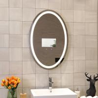 China Natural Warm Light Lighted Mirror TV Residential Led Bathroom Mirror With TV for sale