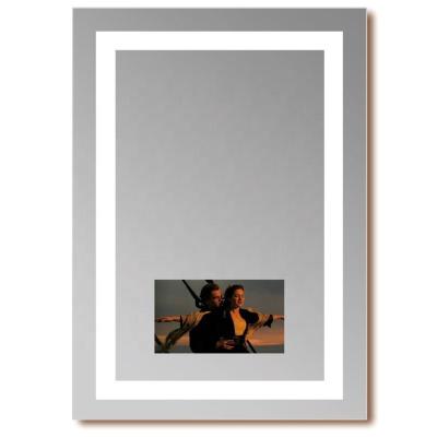 China Frameless Lighted Mirror TV Touch Screen Backlit Mirror With TV High Tech for sale