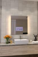 China Bluetooth Speaker Lighted Mirror Waterproof TV Mirror With Built In TV for sale