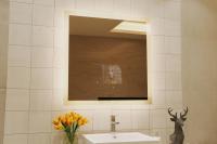 China Bluetooth Speaker Lighted Mirror Waterproof TV Mirror With Built In TV for sale
