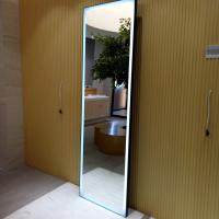China Wooden Frame Led Full Length Mirror Color Temperature Adjustable Led Full Body Mirror for sale