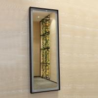 China Wooden Frame Led Full Length Mirror Color Temperature Adjustable Led Full Body Mirror for sale