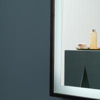 China Dimmable Lighting Full Length Bedroom Mirror Moisture Resistant Copper Free Silver Mirror for sale
