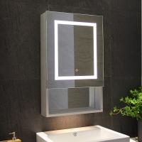 China Grey Aluminium Wall Mounted Vanity with Modern Design Style and DTC Soft Close Accessories for sale
