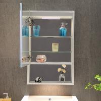 China Grey Aluminium Wall Mounted Vanity with Modern Design Style and DTC Soft Close Accessories for sale