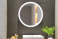 China Golden Metal Framed Makeup Mirror for Home Hanging Decorative in Fitness Gym Center for sale