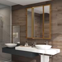 China Magnifying LED Clock Display Mirror Light for Custom Design Finishing in Hotel Bathroom for sale