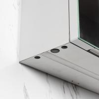 China Mirrored Cabinets Customized Aluminum LED Illuminated Bathroom Vanity Mirror Cabinet for sale