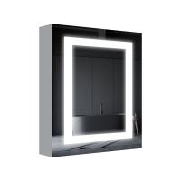 China Modern Style Wall Mount Backlit Lighted LED Bathroom Vanity Mirrored Medicine Cabinet for sale