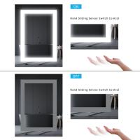 China Modern Style Wall Mount Backlit Lighted LED Bathroom Vanity Mirrored Medicine Cabinet for sale