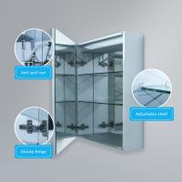 China Modern Style Wall Mount Backlit Lighted LED Bathroom Vanity Mirrored Medicine Cabinet for sale