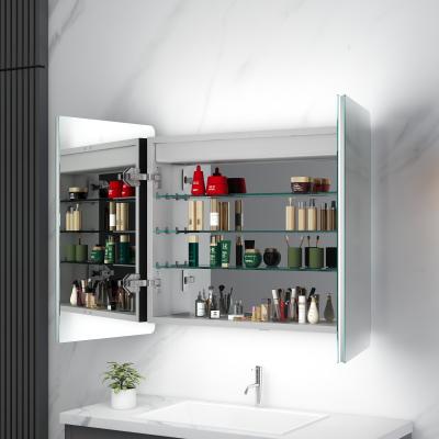 China Bathroom Mirrored Cabinet with Drawers and LED Light The Perfect Storage Solution for sale