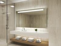 China Bathroom Wall Mounted LED Make Up Mirror with High Output SMD LEDs and Modern Design Style for sale