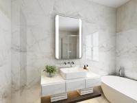 China Oval Shape Modern Bathroom LED Mirror with Bluetooth Music Speaker and Smart Light for sale