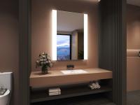 China Oval Shape Modern Bathroom LED Mirror with Bluetooth Music Speaker and Smart Light for sale
