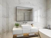 China Touch Screen Round LED Bathroom Mirror Dustproof Dirt Resistant Shockproof for sale