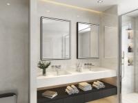 China Touch Screen Round LED Bathroom Mirror Dustproof Dirt Resistant Shockproof for sale
