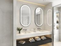 China Gold Aluminium Led Smart Vanity Mirror Explosion Proof Lighted Bathroom Vanity Mirror for sale