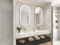 China Gold Aluminium Led Smart Vanity Mirror Explosion Proof Lighted Bathroom Vanity Mirror for sale