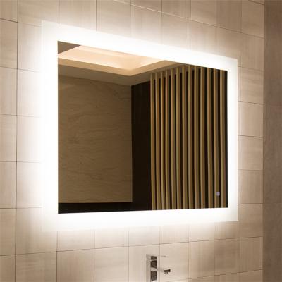 China Modern Aluminum Frameless Lighted Makeup Mirror Erosion Resistant Rustproof for sale