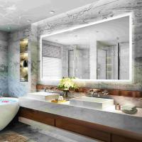China Modern Aluminum Frameless Lighted Makeup Mirror Erosion Resistant Rustproof for sale