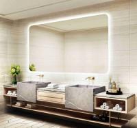 China Modern Aluminum Frameless Lighted Makeup Mirror Erosion Resistant Rustproof for sale