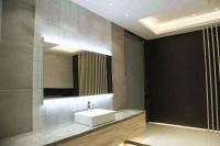 China Customized Decorative Led Bathroom Mirror Light With Music Speaker and Rectangle Shape for sale
