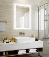 China Frameless Led Bathroom Mirror With Lights Stable Operation Illuminated Vanity Mirrors for sale