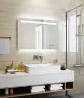 China Dot Shape Touch Led Bathroom Mirror Explosion Proof Smart Touch Led Mirror for sale