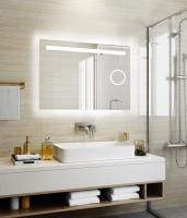 China Dot Shape Touch Led Bathroom Mirror Explosion Proof Smart Touch Led Mirror for sale