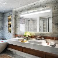 China Dot Shape Touch Led Bathroom Mirror Explosion Proof Smart Touch Led Mirror for sale