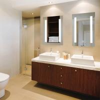 China Modern Design Bathroom Mirror With Bluetooth LED Lighting Bluetooth Illuminated Mirror for sale