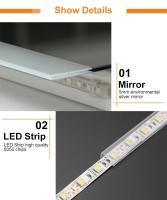 China Anti Corrosion Frameless Led Bathroom Mirror Copper Free Flexible Strip for sale
