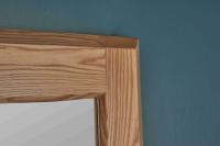 China Dimmable Lights Custom Led Bathroom Mirror Wooden Frame Fog Free Design for sale