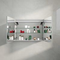 China Anti Rust Clear Led Bathroom Cabinet With Mirror Customizable Adjustable Lighting for sale