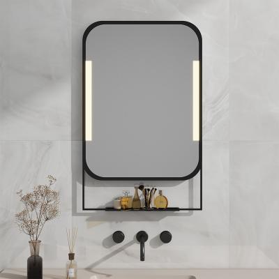 China Stylish Long Lasting Lighted Bathroom Vanity Mirror Space Saving Wall Mounted for sale