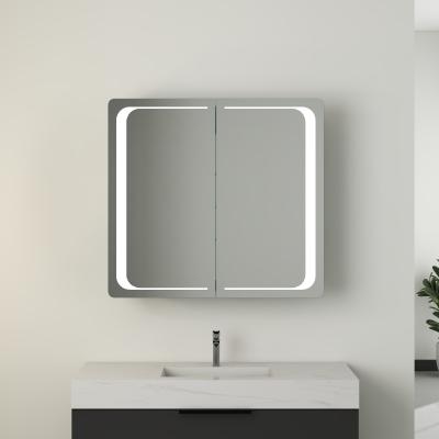 China Dimmable Brightness Lighted Medicine Cabinet Sharp Imaging Convenient For Makeu for sale