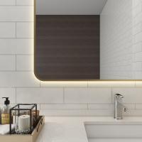 China Damp Proof Led Lighted Mirror High Visibility Smart With Touch Control for sale