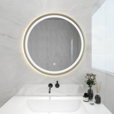 China Swiveling Design Reversible Vanity Mirror With Lights For Home And Hotel for sale